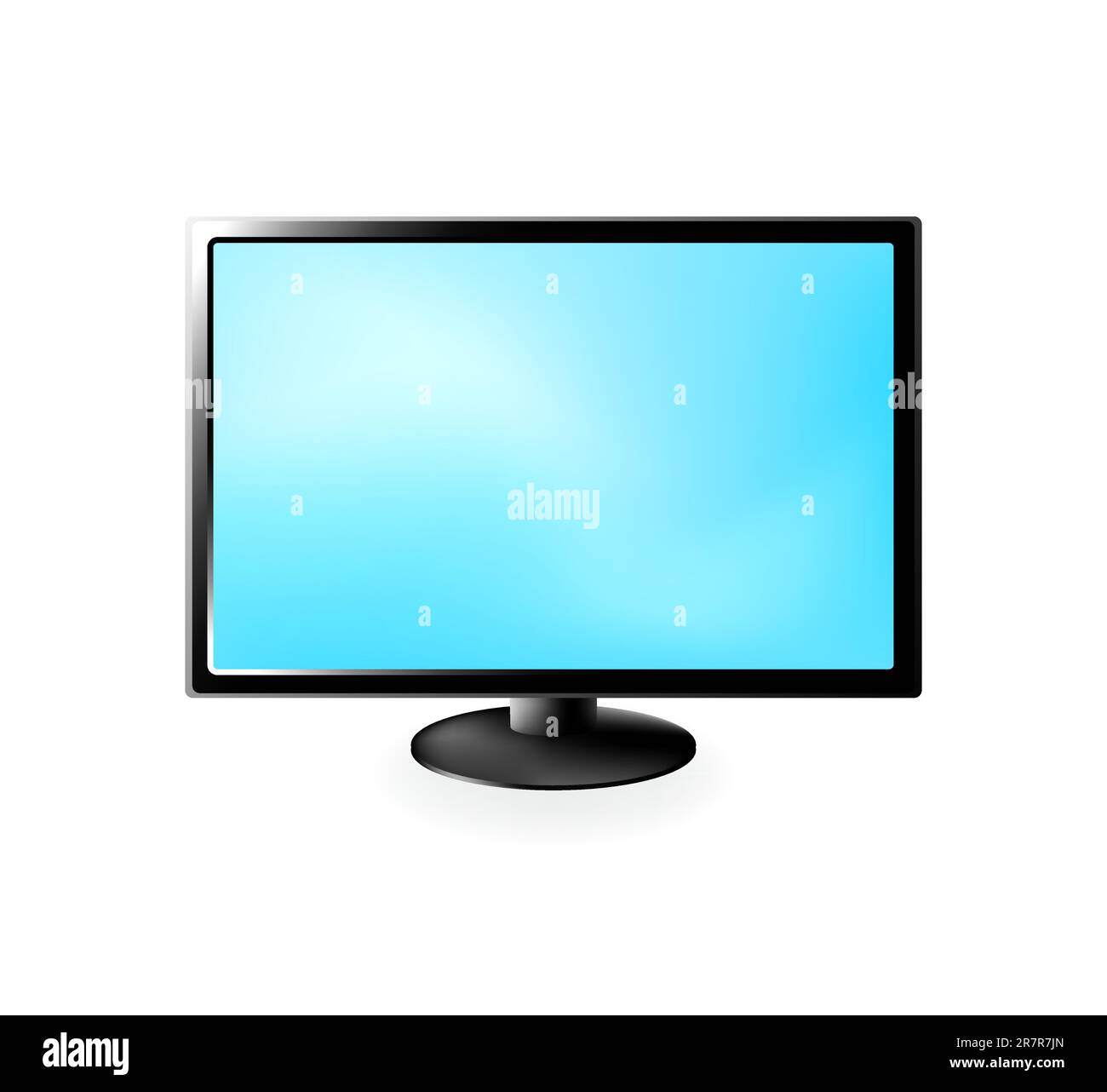 Vector LCD TV isolated on a white background Stock Vector Image & Art ...