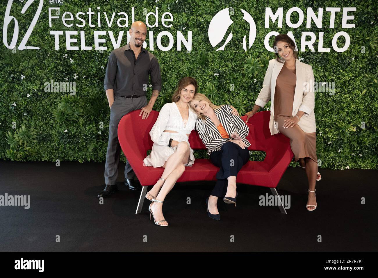 Monte Carlo, Monaco. 17th June, 2023. Bryton James, Amelia Heinle ...