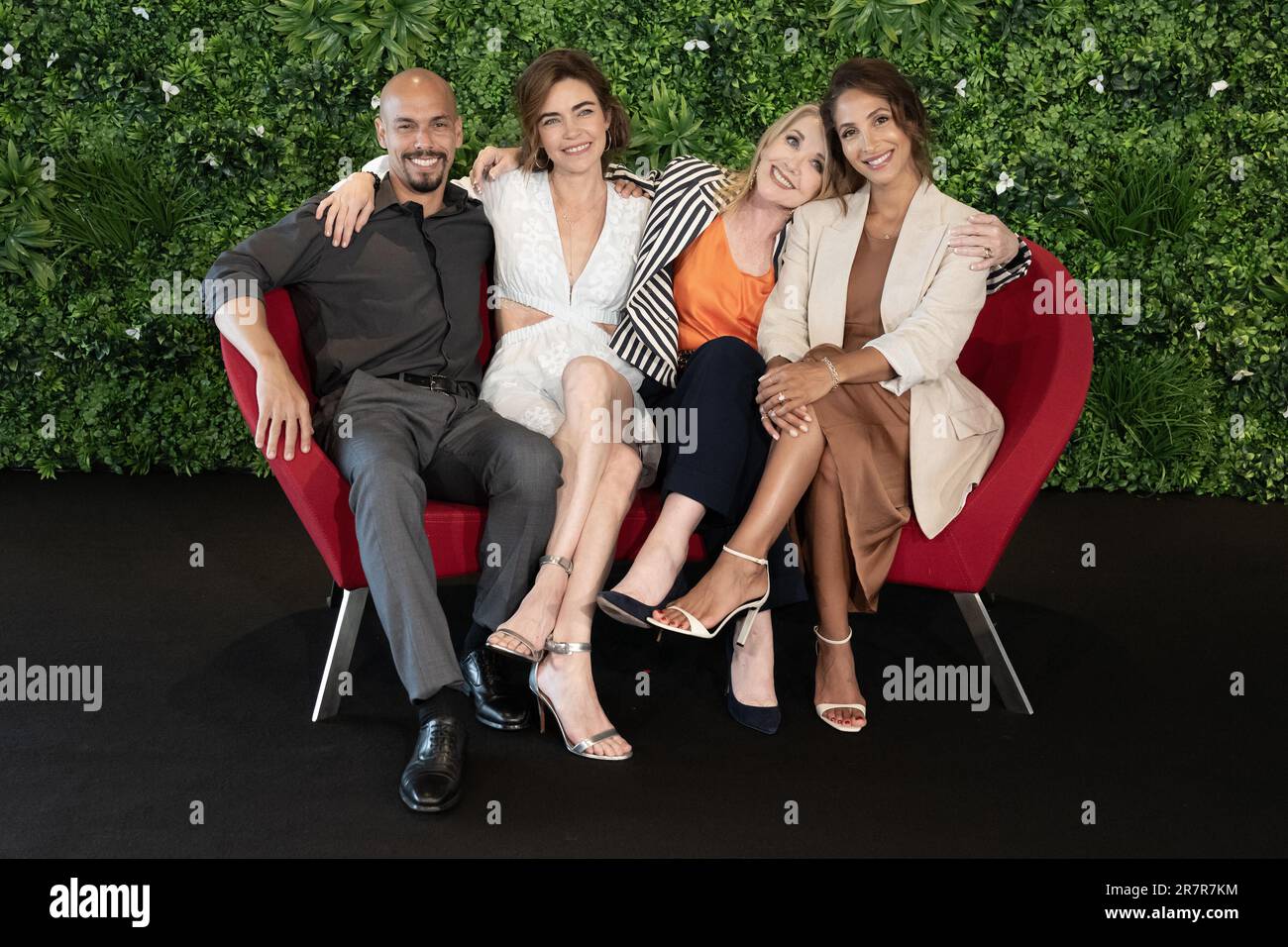 Monte Carlo, Monaco. 17th June, 2023. Bryton James, Amelia Heinle, Melody Thomas Scott and ...
