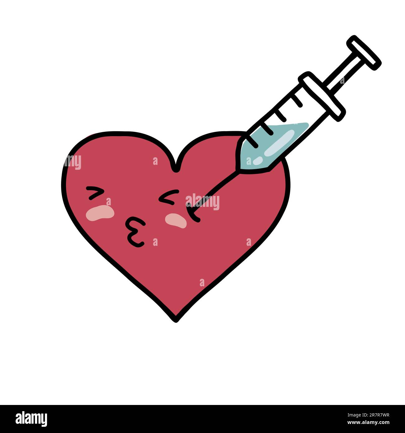 Heart get injection icons vector illustration Stock Vector Image & Art ...