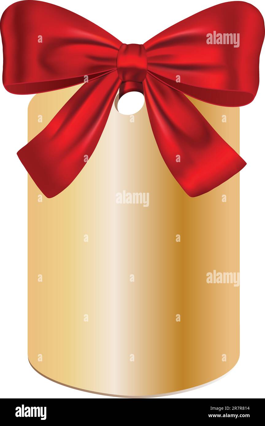 Bow label tag on Stock Vector Images - Alamy