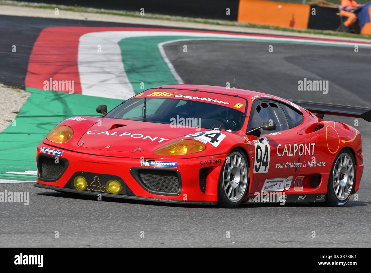 Scarperia, 2 April 2023: Ferrari 360 Modena N-GT year 2003 in action ...