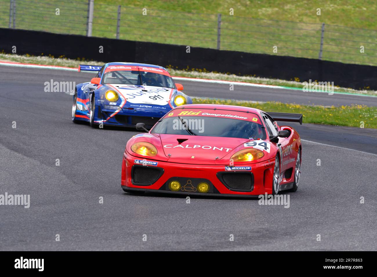 Scarperia, 2 April 2023: Ferrari 360 Modena N-GT year 2003 in action ...