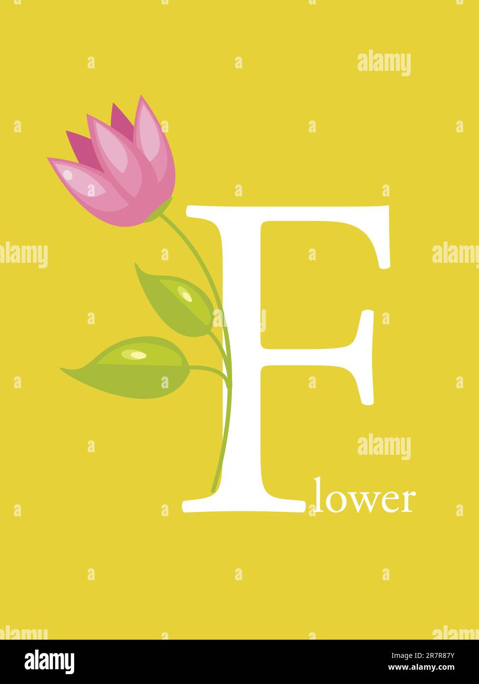 Colorful abc, letter F, vector illustration Stock Vector Image & Art ...