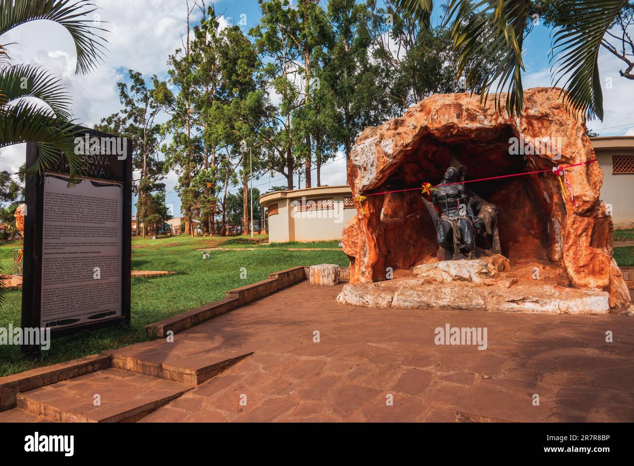 Statues of Christians martyred by Kabaka Mwanga II at Catholic Basilica ...