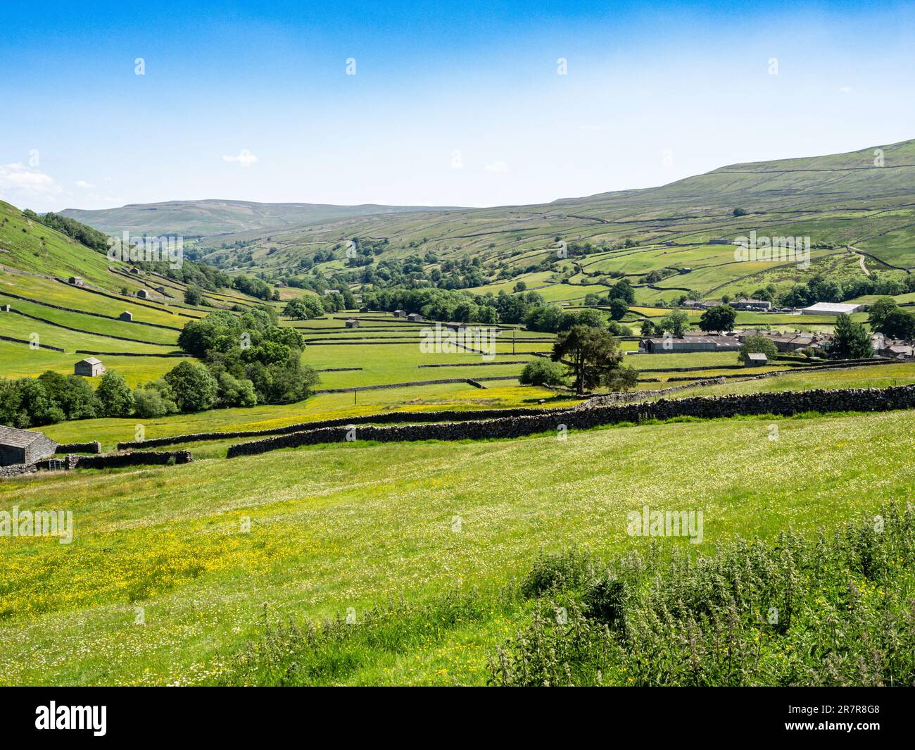 A classic view of Swaledale Stock Photo - Alamy