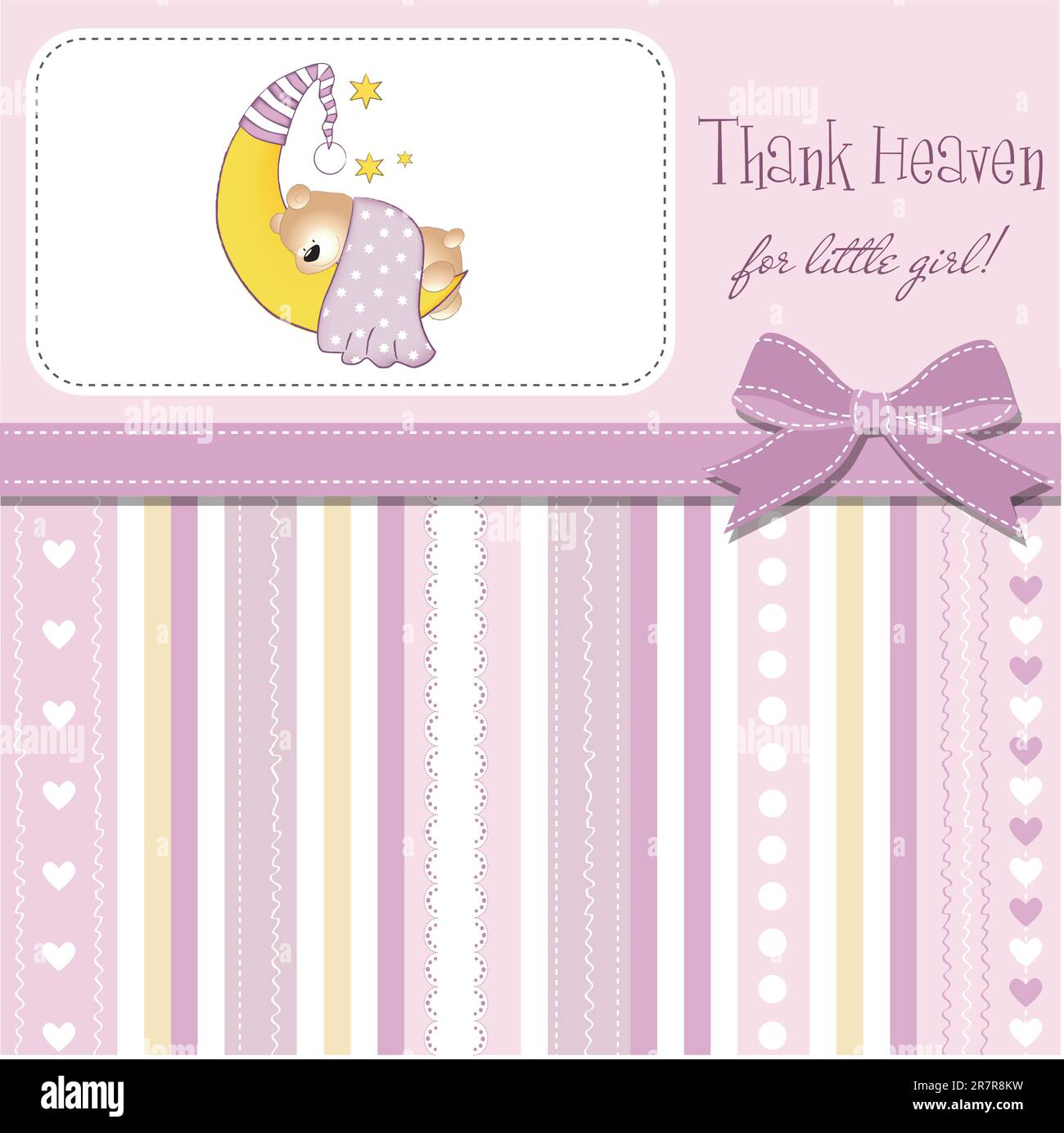 Welcome baby card with elephant image hi-res stock photography and ...