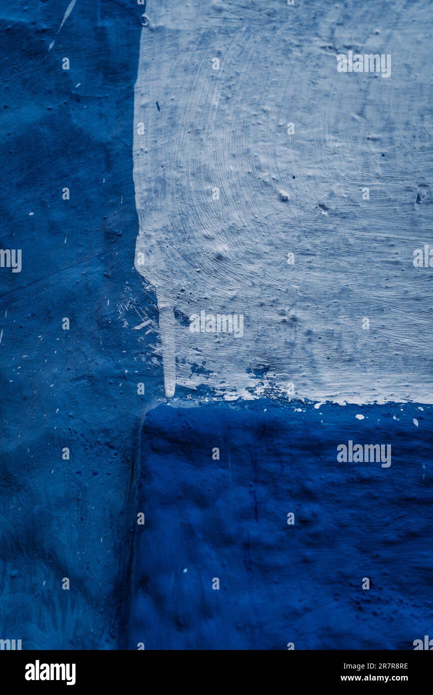 Vibrant blue wall texture: A captivating textured surface in striking ...