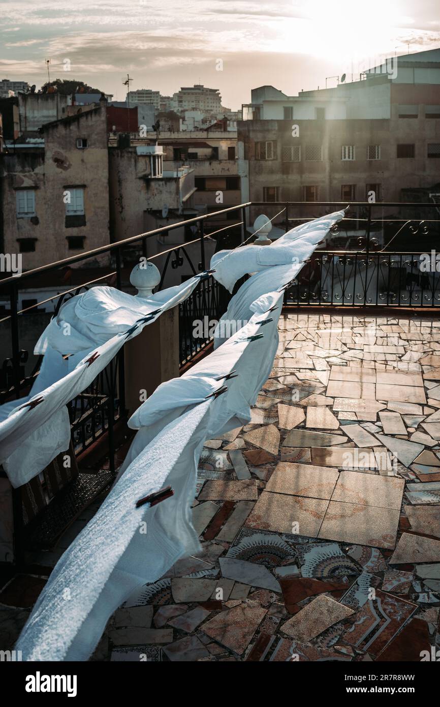 Laundry blowing in wind on hi-res stock photography and images - Alamy