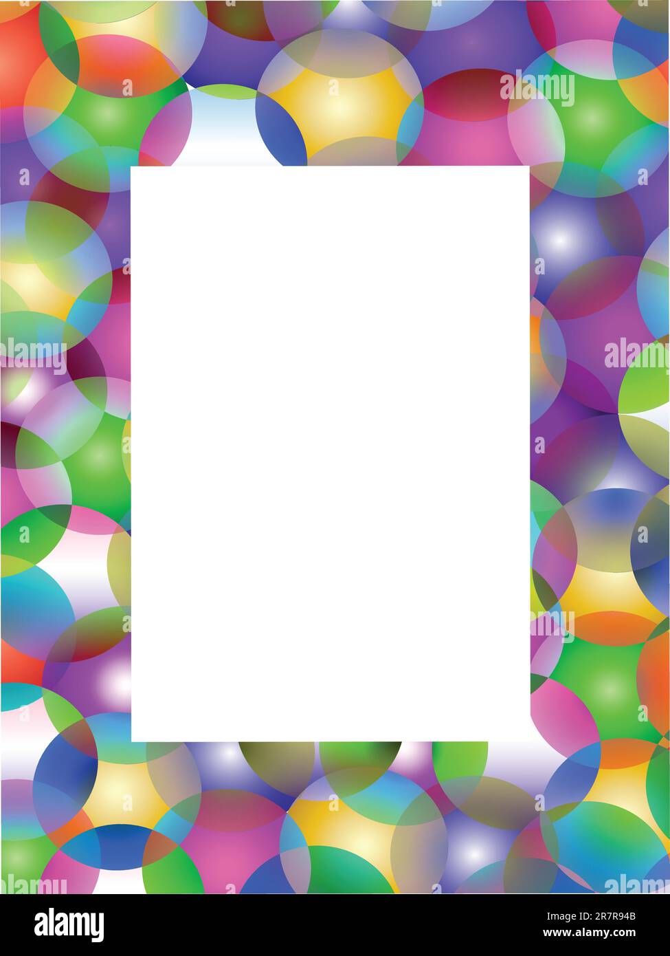 Frame with bubbles - vector Stock Vector Image & Art - Alamy