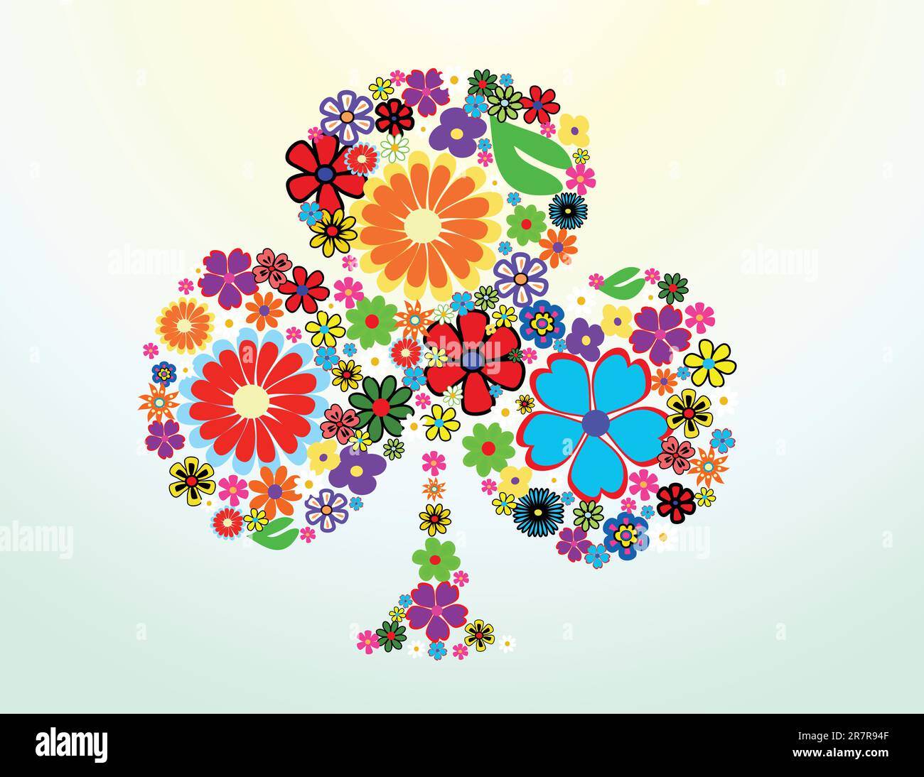 colorful spring flowers vector illustration Stock Vector Image & Art ...