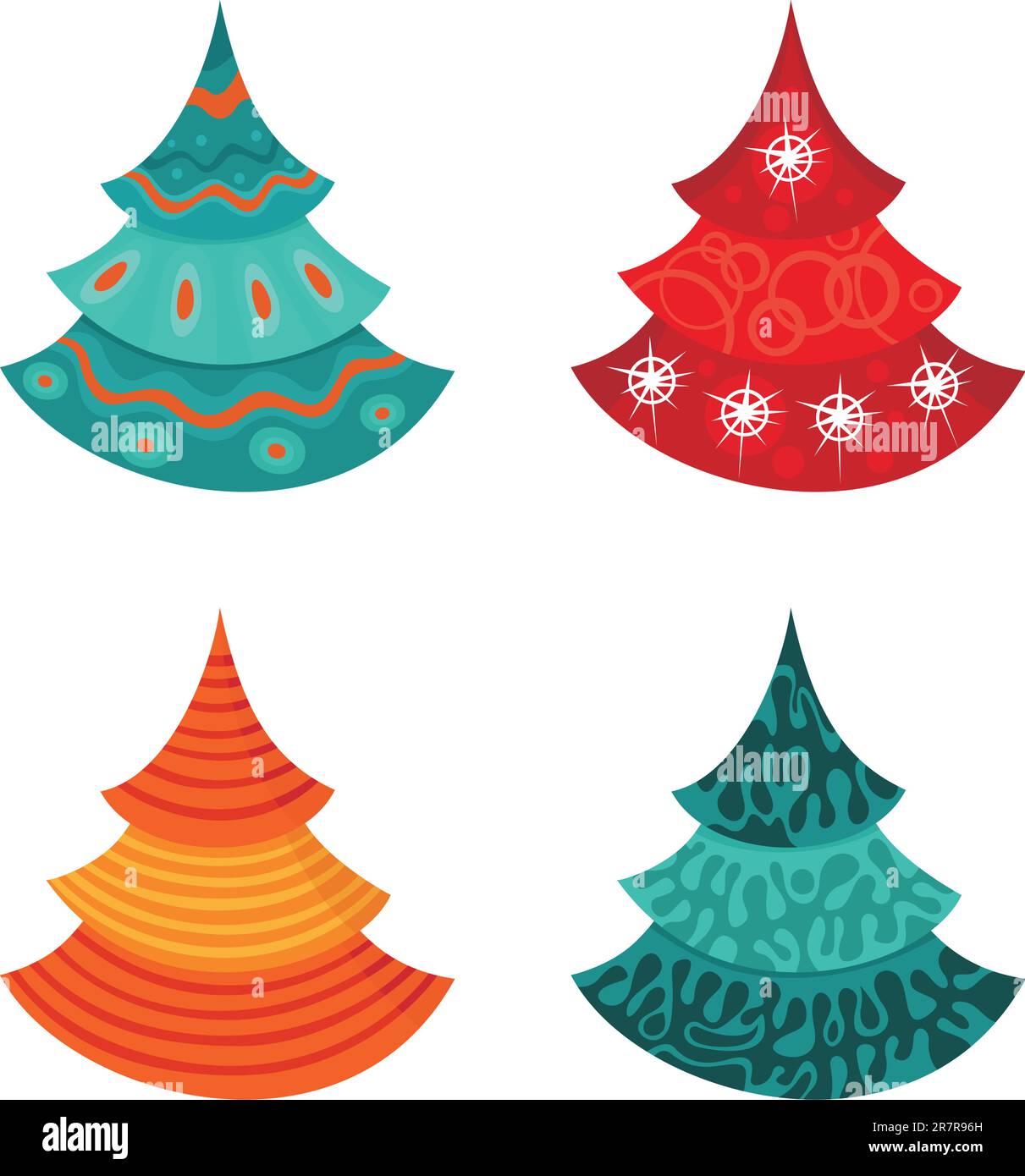 Vector Illustration Of A Christmas Tree Stock Vector Image And Art Alamy