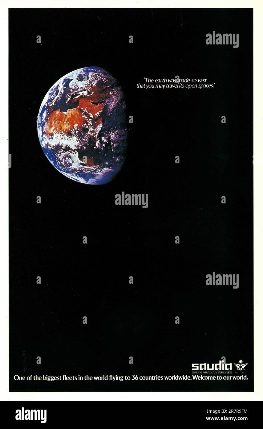 Saudia advert hi-res stock photography and images - Alamy