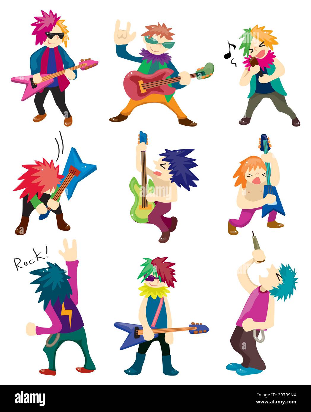 Pop dance rock band Cut Out Stock Images & Pictures - Alamy