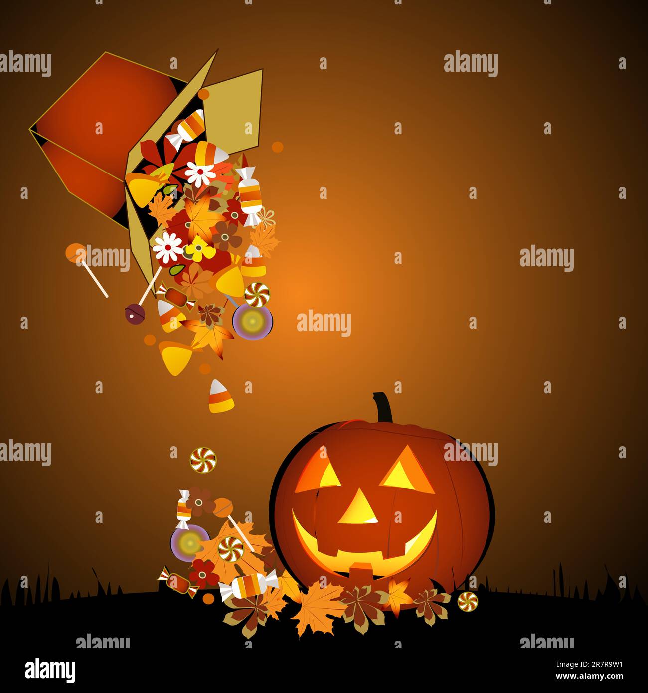halloween background vector illustration Stock Vector Image & Art - Alamy
