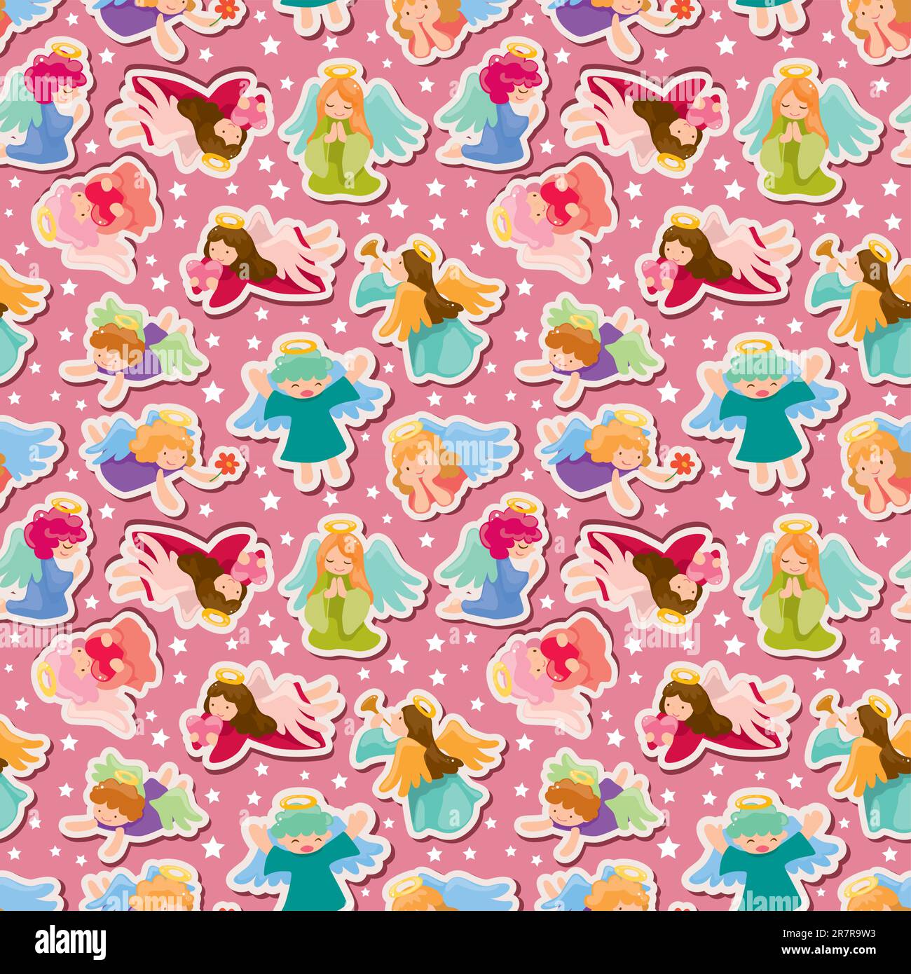 Angel pattern hi-res stock photography and images - Alamy