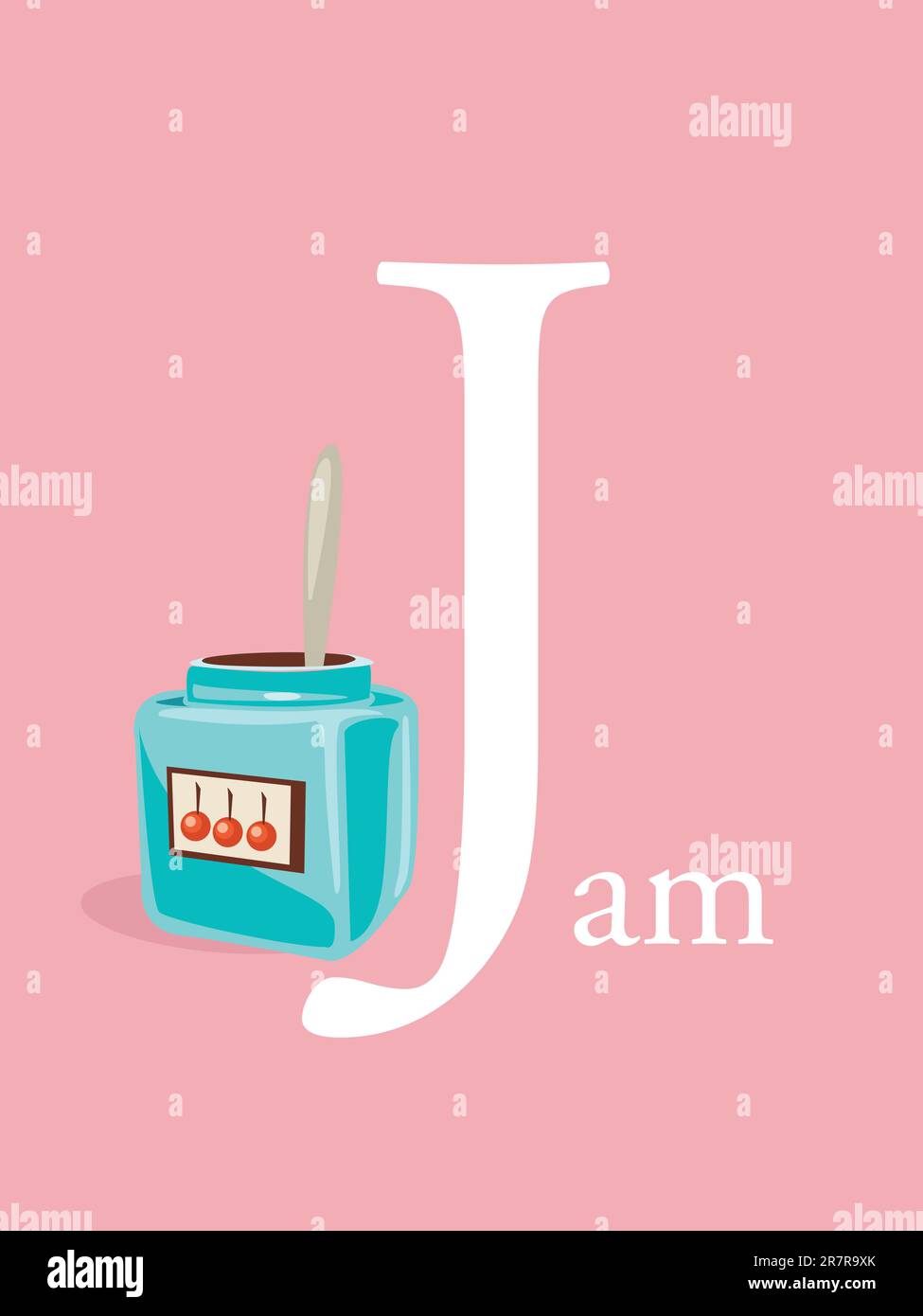 Colorful abc, letter J, vector illustration Stock Vector Image & Art ...