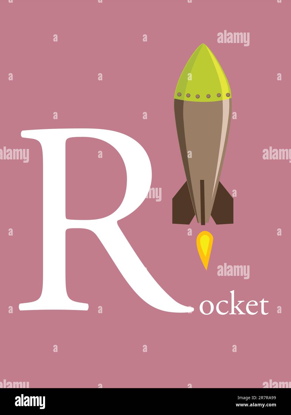 Colorful abc, letter R, vector illustration Stock Vector Image & Art ...