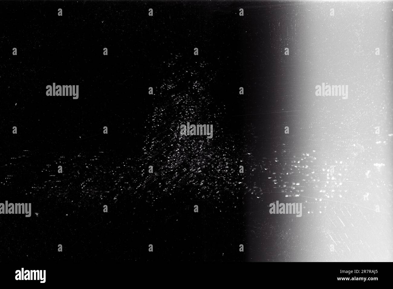 Blank grained film strip texture background with heavy grain and dust ...