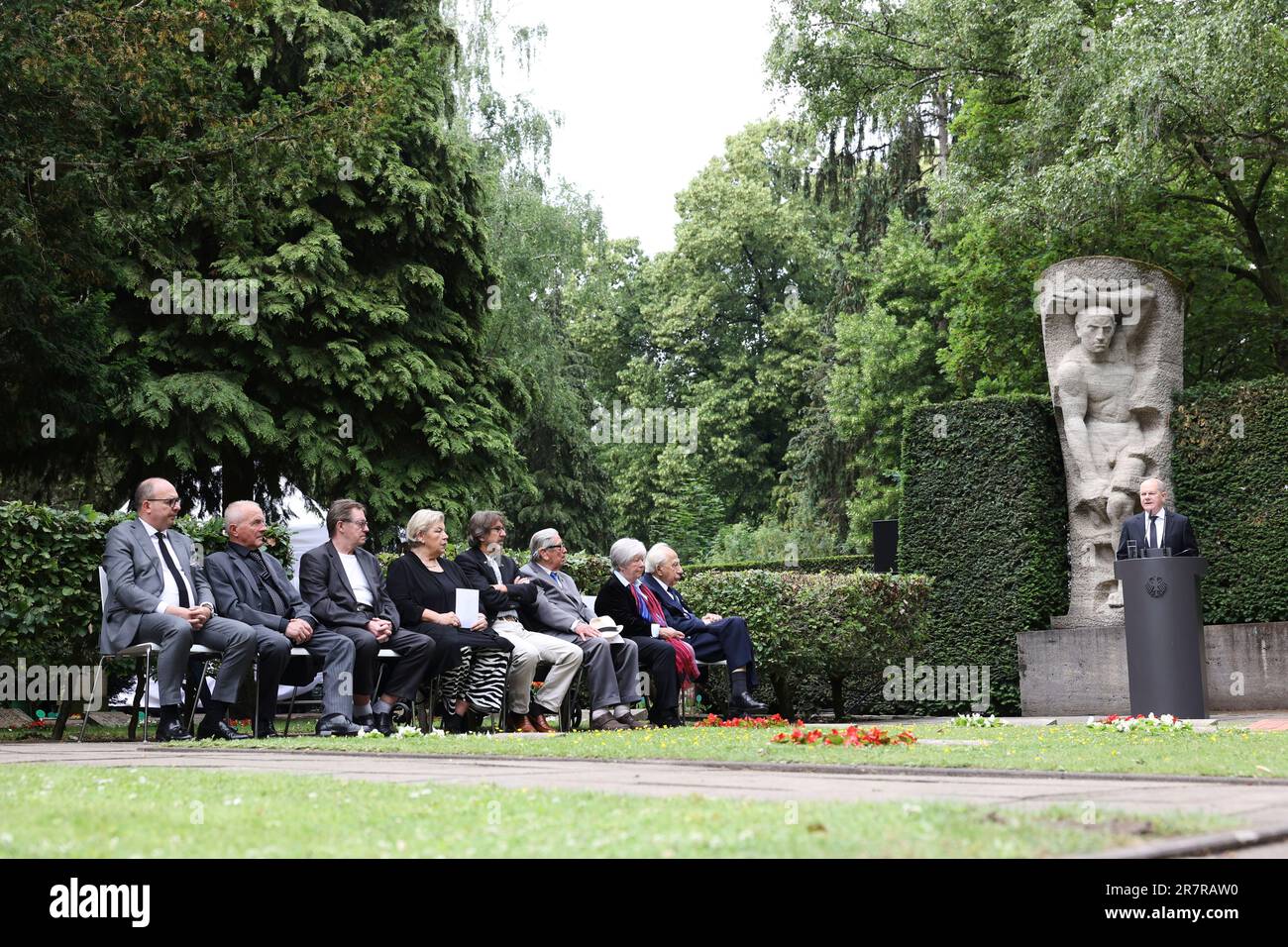 17 June 2023, Berlin: German Chancellor Olaf Scholz (SPD) speaks at the ...