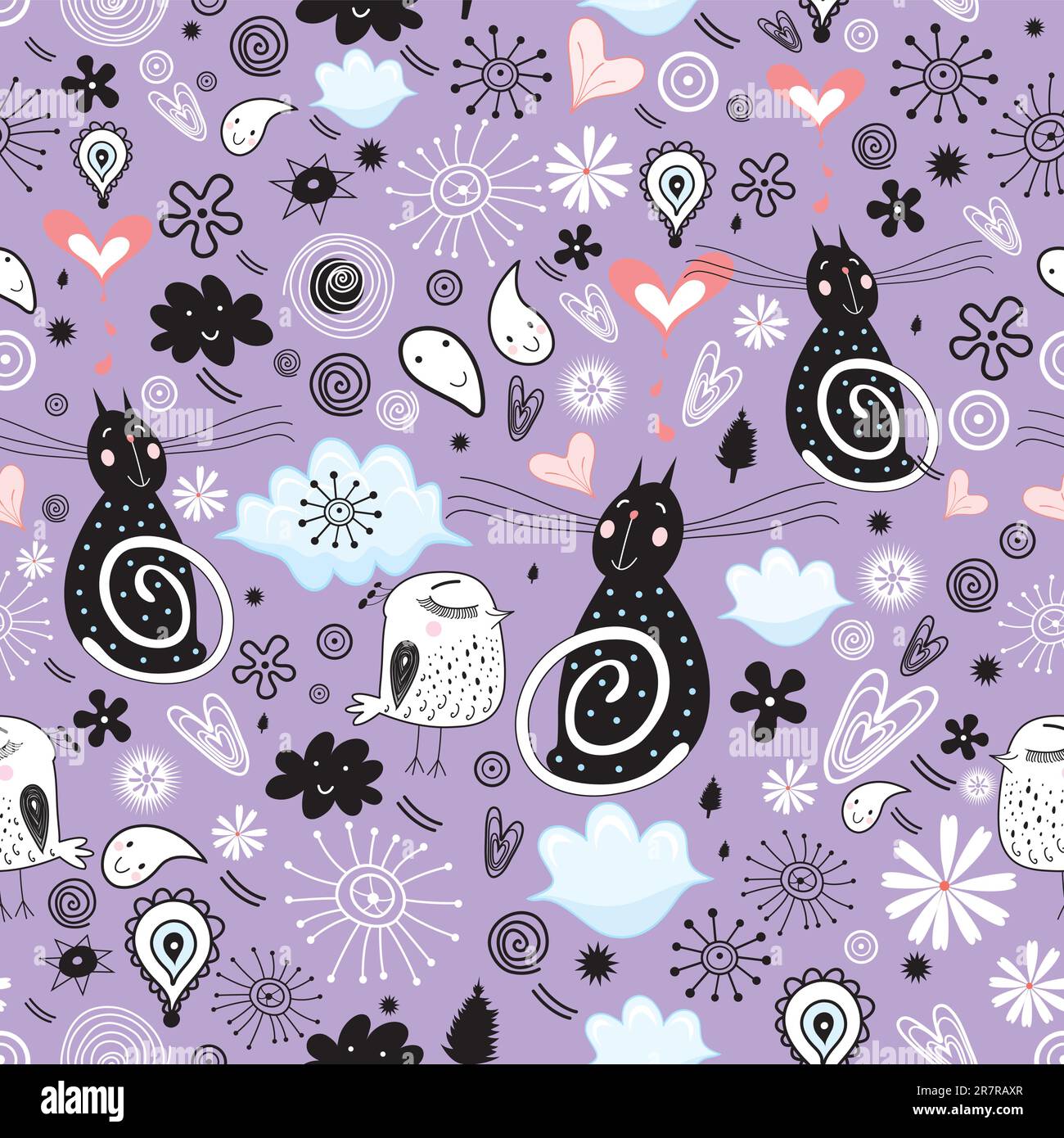 Purple color cartoon background graphics Stock Vector Images - Alamy
