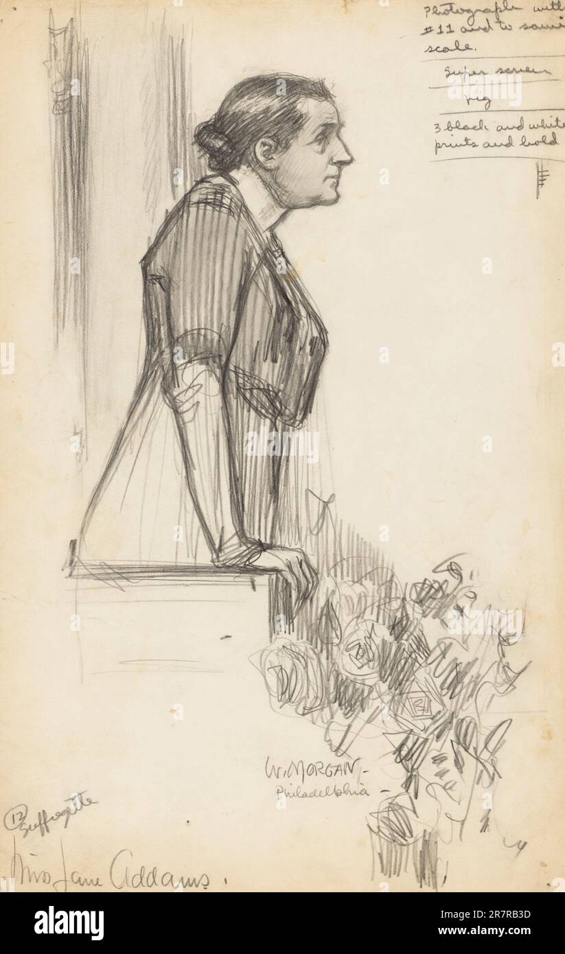 Jane Addams 1912 Stock Photo - Alamy