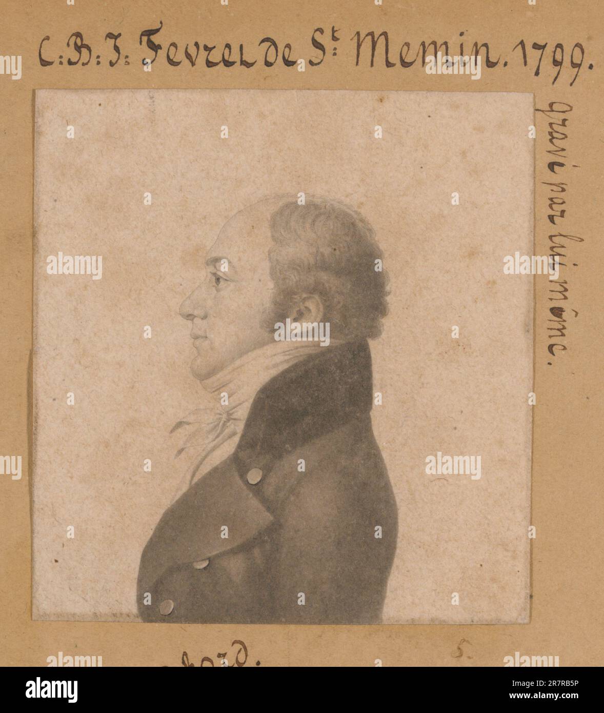 Charles de Saint-Mémin Self-Portrait 1799 Stock Photo - Alamy