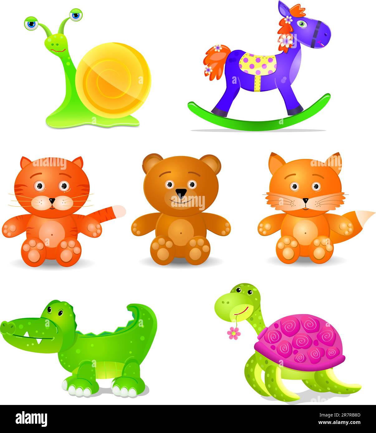 toyes icon set isolated on white background Stock Vector Image & Art ...