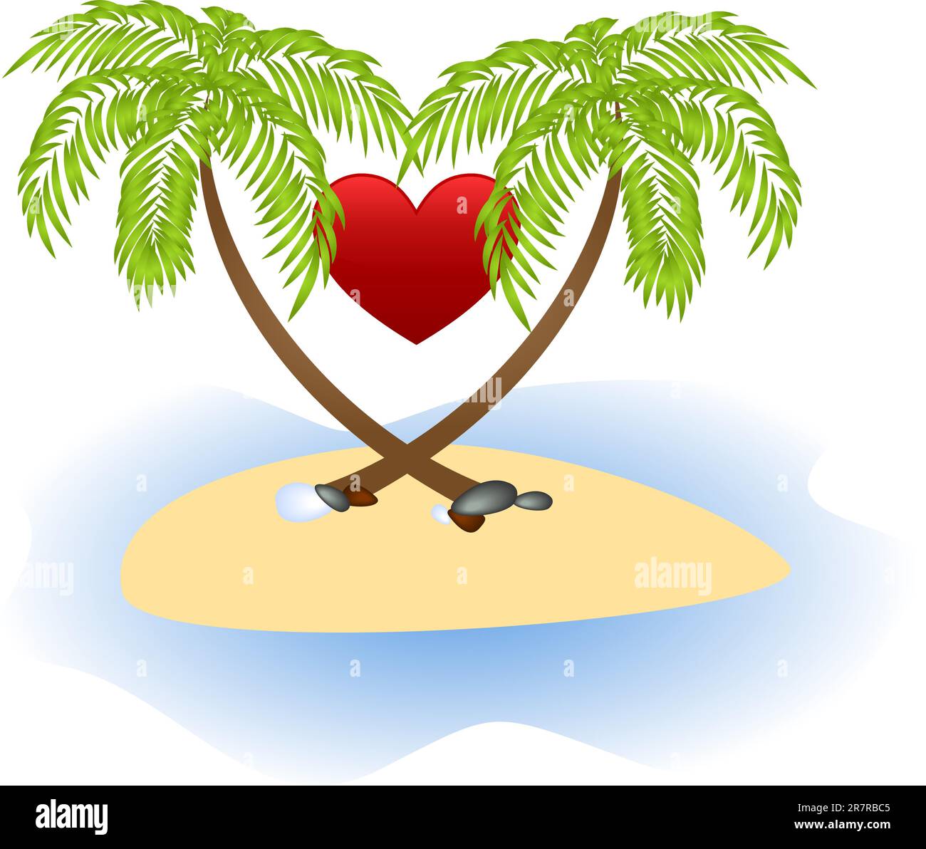 Fronds a palm tree Stock Vector Images - Alamy