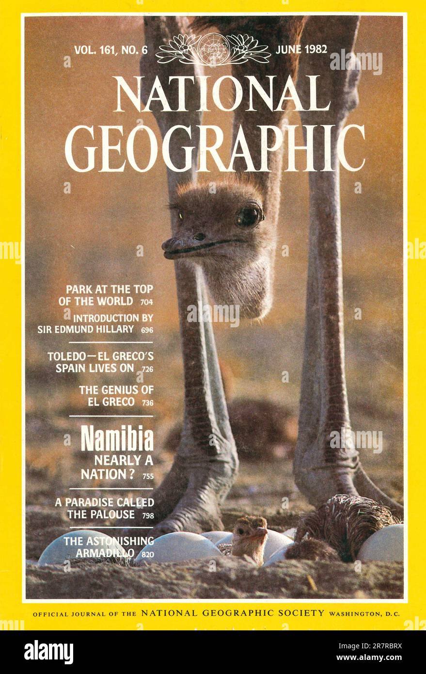 National Geographic magazine cover, June 1982 Stock Photo - Alamy