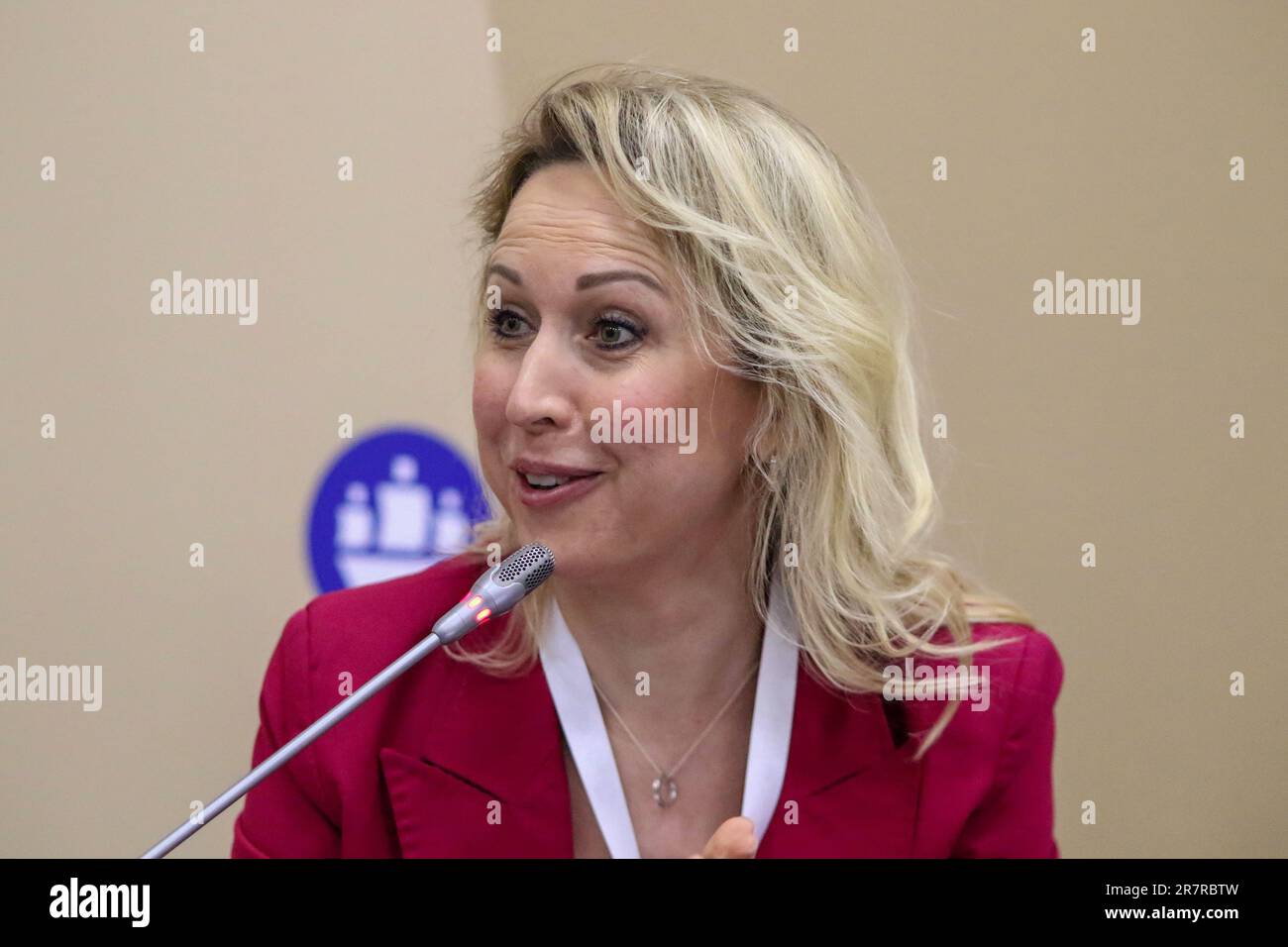 Saint Petersburg, Russia. 16th June, 2023. Tatyana Terentyeva, Deputy Director General for Human ...