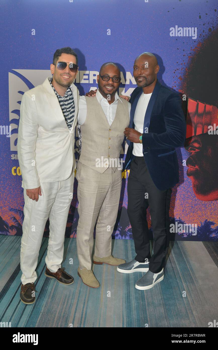 MIAMI BEACH, FLORIDA - JUNE 14: Arbi Pedrossian, Jongnic Bontemps and ...
