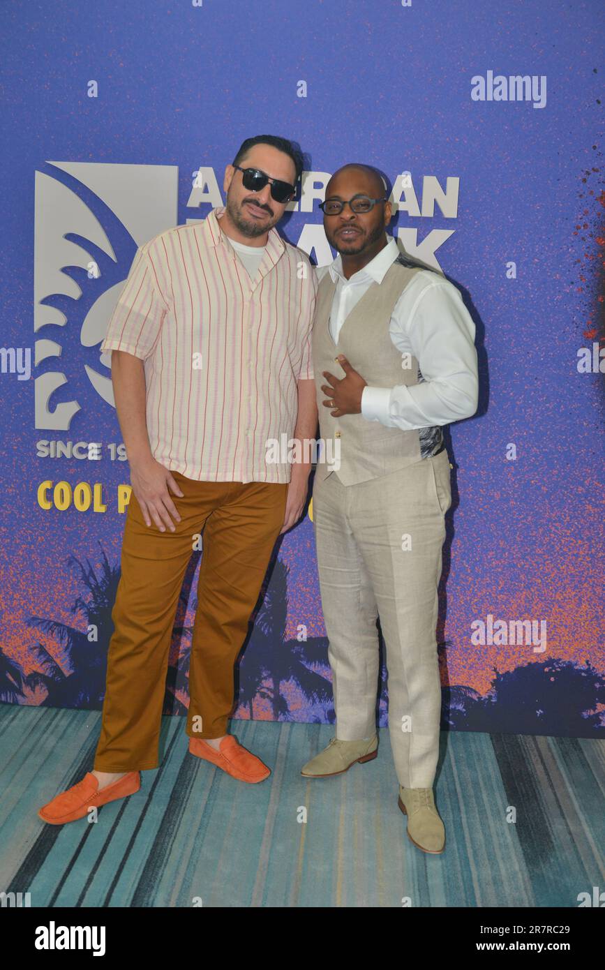 MIAMI BEACH, FLORIDA - JUNE 14: Miles Alva and Jongnic Bontemps attend ...