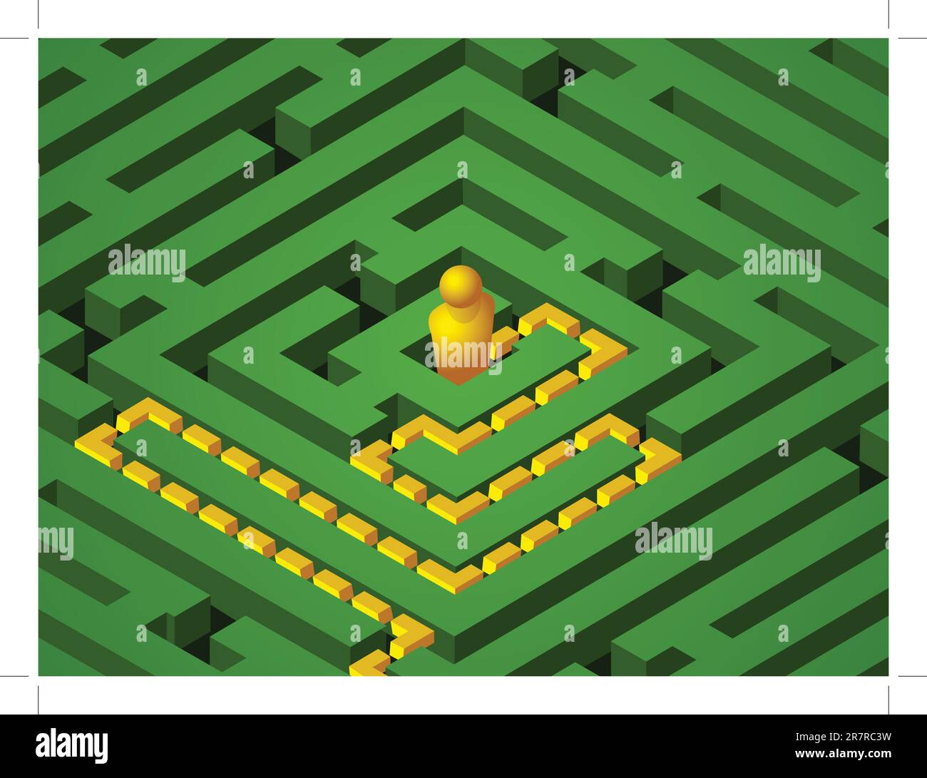 green maze success in vector Stock Vector Image & Art - Alamy