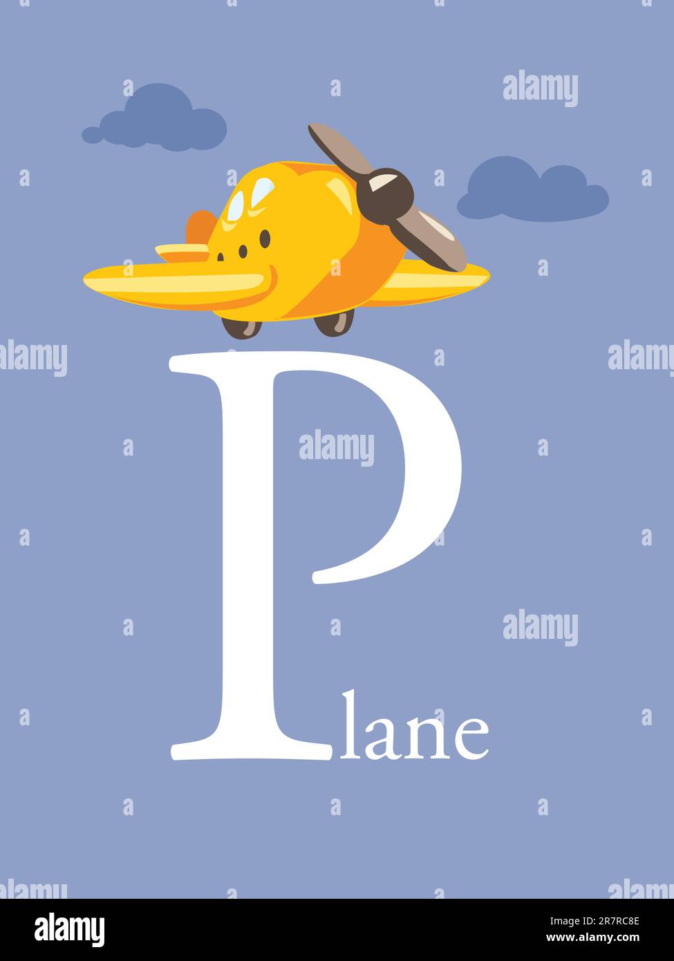 Colorful abc, letter P, vector illustration Stock Vector Image & Art ...