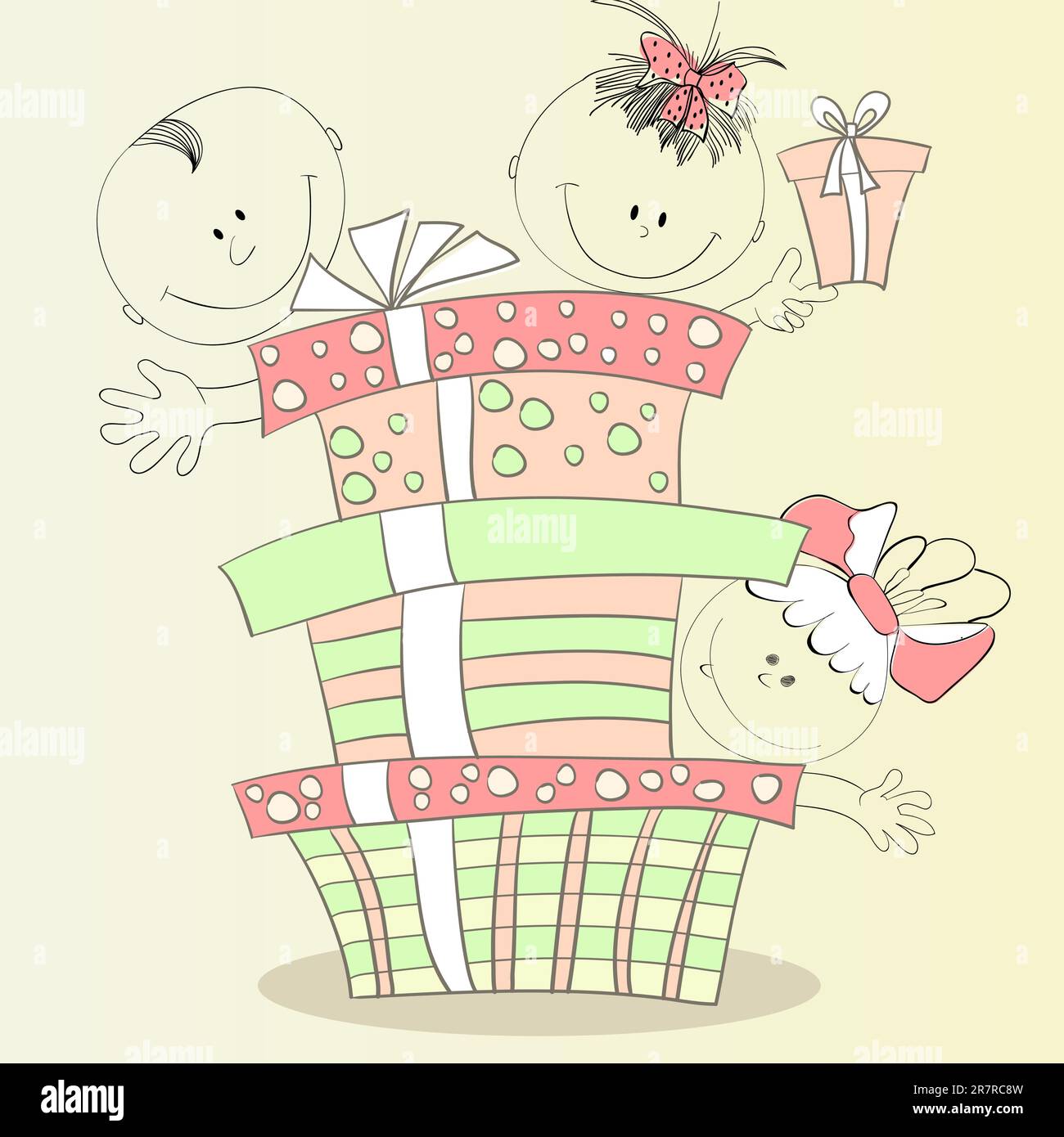 Surprise children Stock Vector Images - Alamy