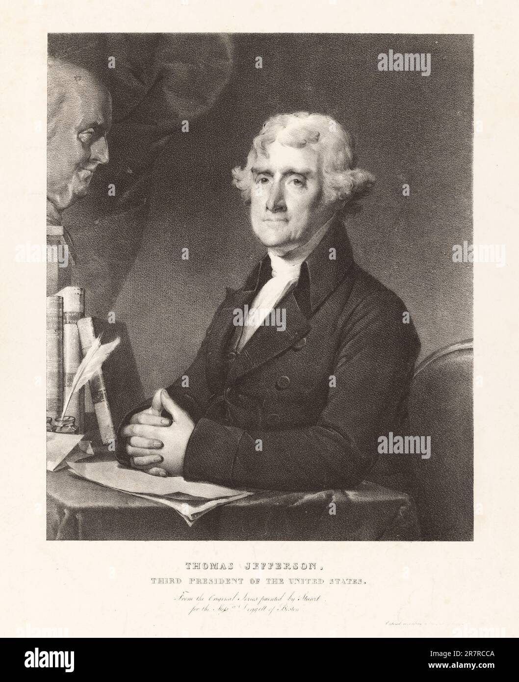 Jefferson writing the declaration hi-res stock photography and images ...