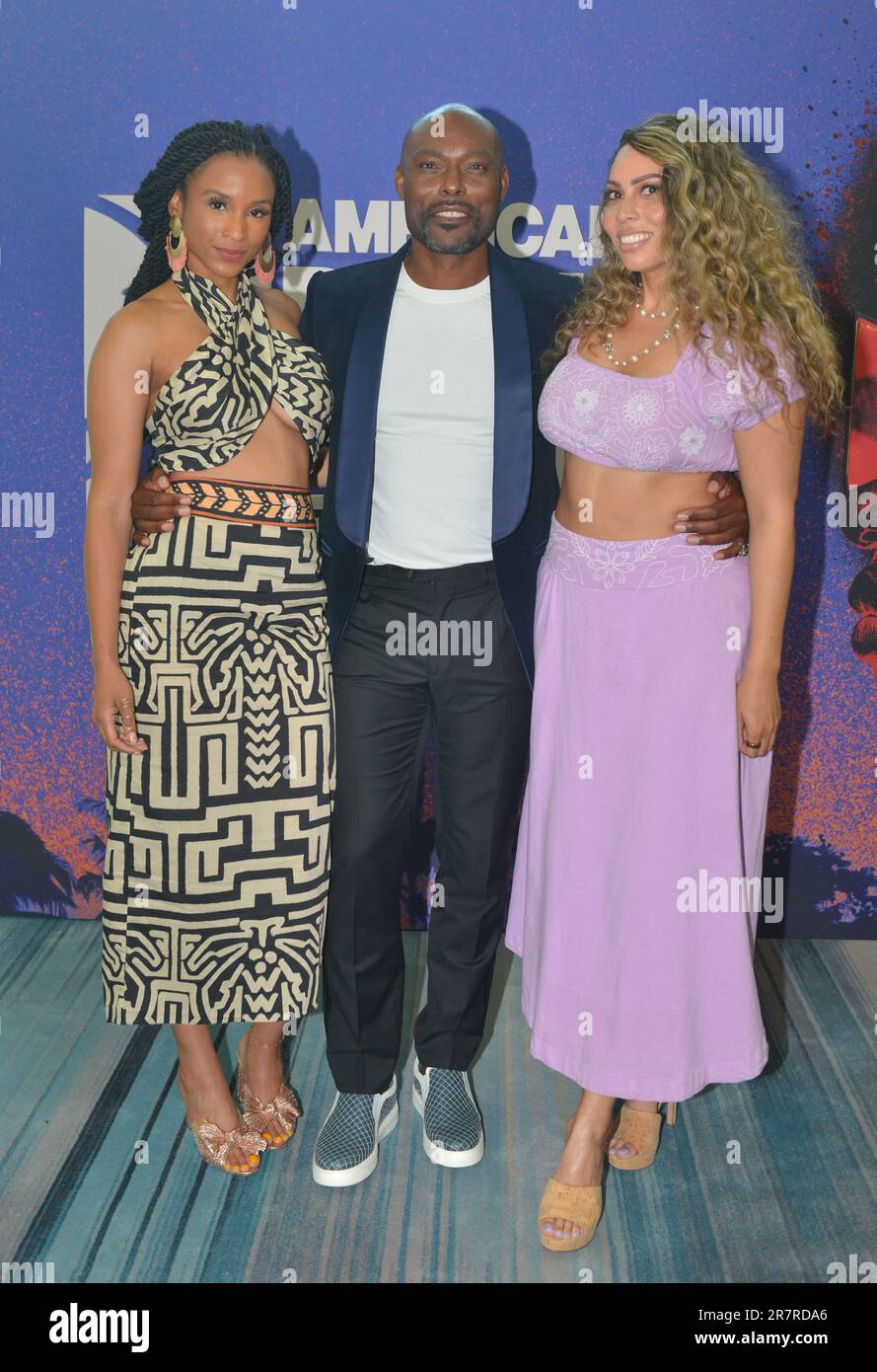 MIAMI BEACH, FLORIDA - JUNE 14: Shein Mompremier, Jimmy Jean Louis and ...