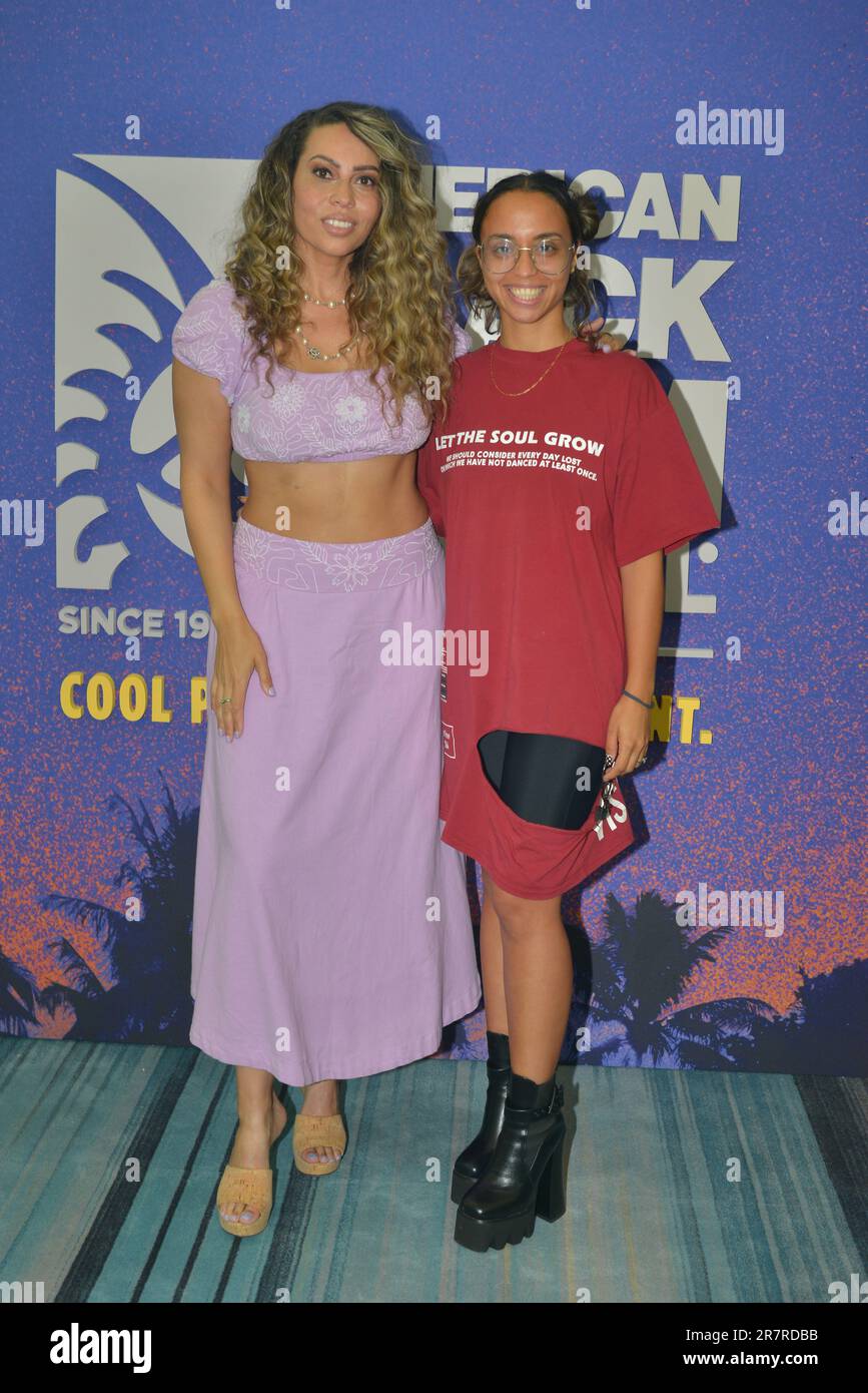 MIAMI BEACH, FLORIDA - JUNE 14: Kelley kali and Angely Malave attend ...
