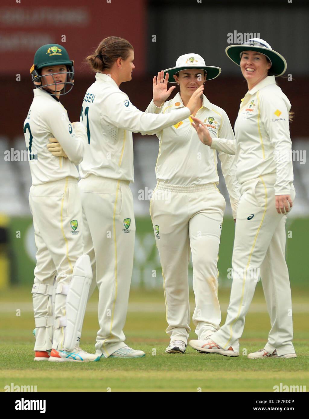 Australia’s Jess Jonassen celebrates with her team mate after ...