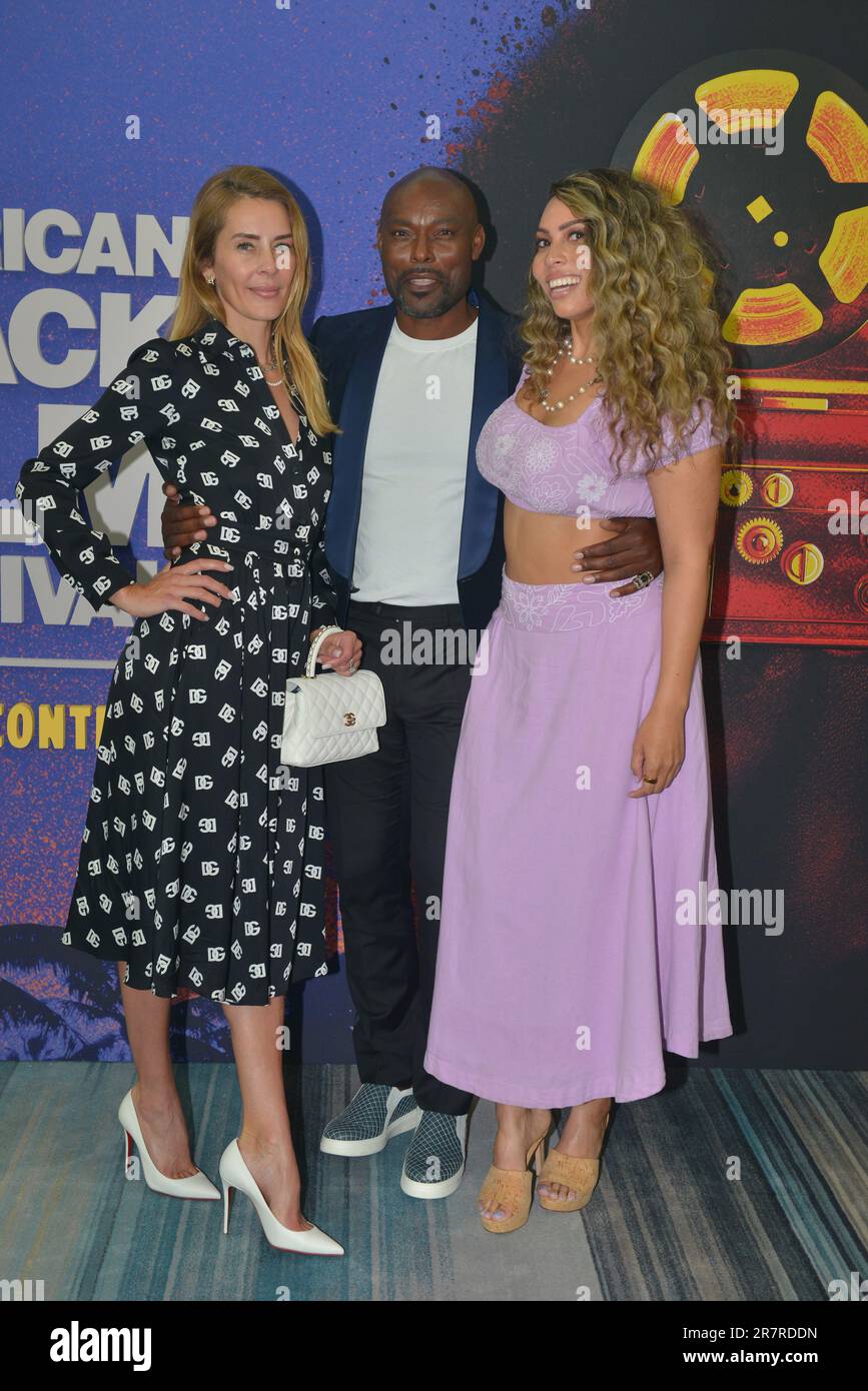 MIAMI BEACH, FLORIDA - JUNE 14: Jenna Cavelle, Jimmy Jean-Louis and ...