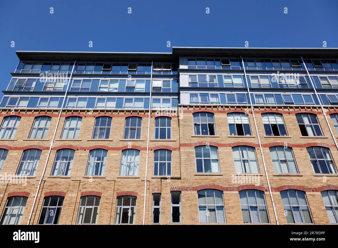 Silk Mill Homes converted mill building, Elland, West Yorkshire Stock ...