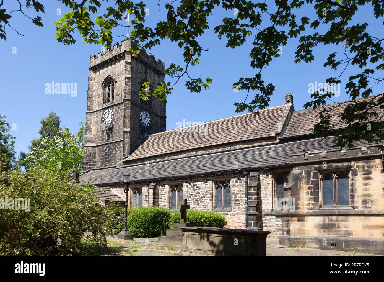 Church of St Mary the Virgin, Elland, West Yorkshire Stock Photo - Alamy