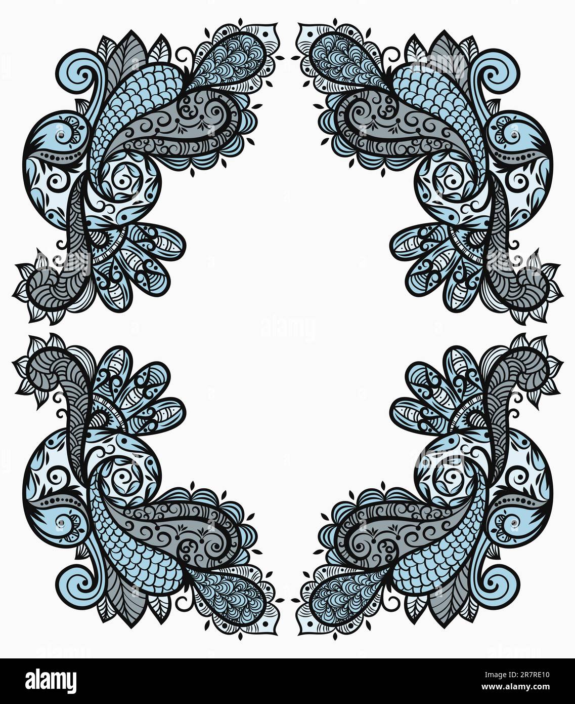 Paisley seamless pattern vector Cut Out Stock Images & Pictures - Alamy