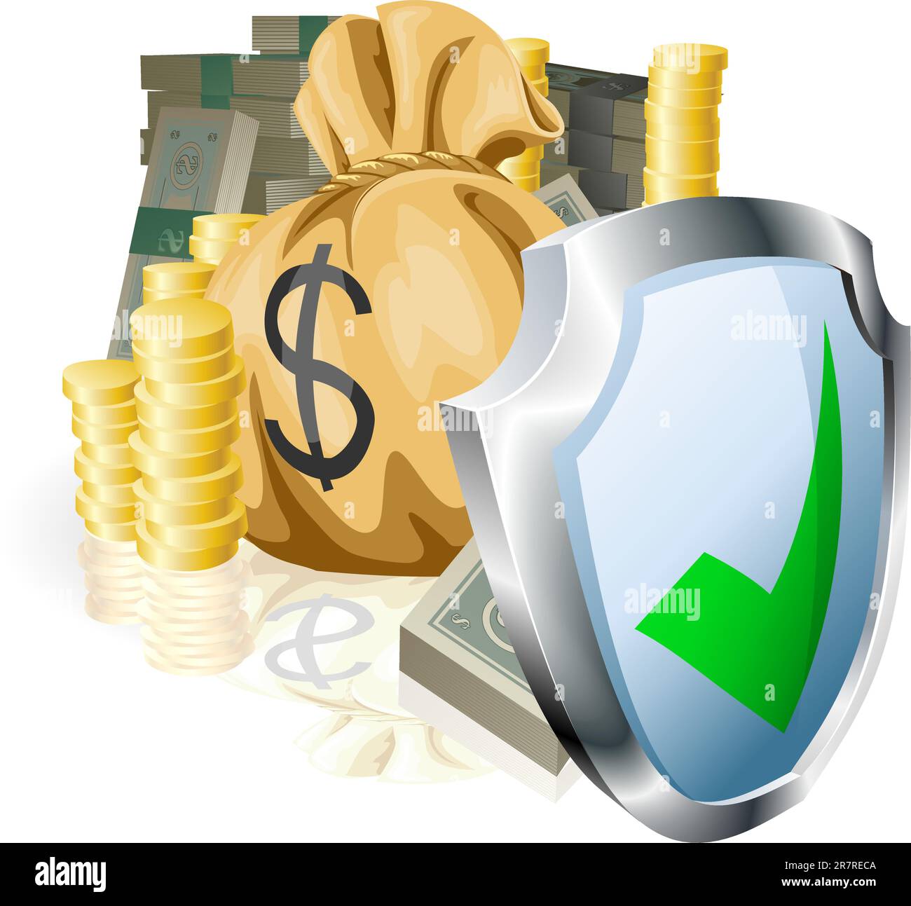 Money economy protected Stock Vector Images - Alamy