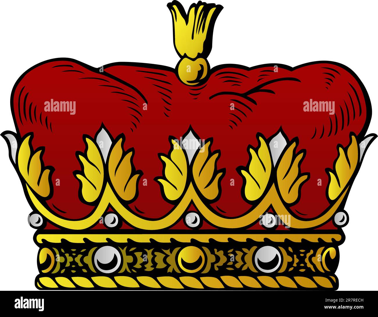 Color crown isolated on white background Stock Vector Image & Art - Alamy