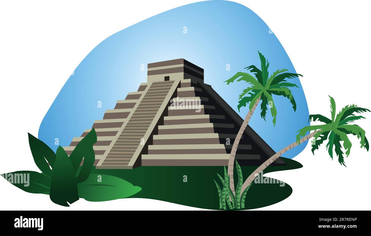 Aztec Pyramid Clipart