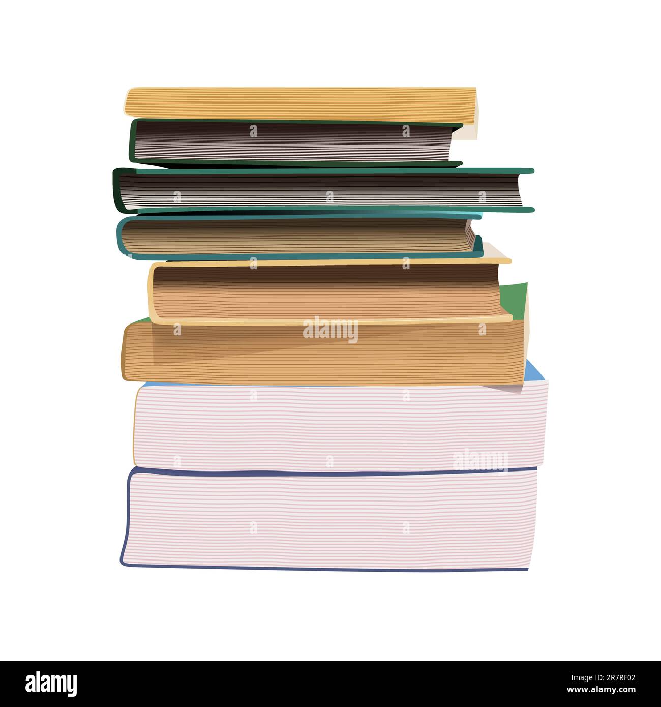 Vector illustration of books Stock Vector Image & Art - Alamy