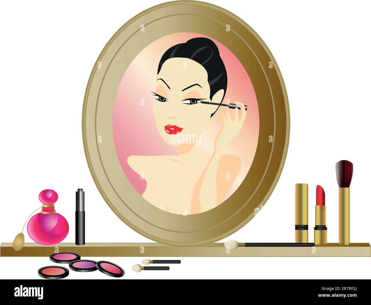 Set liner paint brush hi-res stock photography and images - Alamy