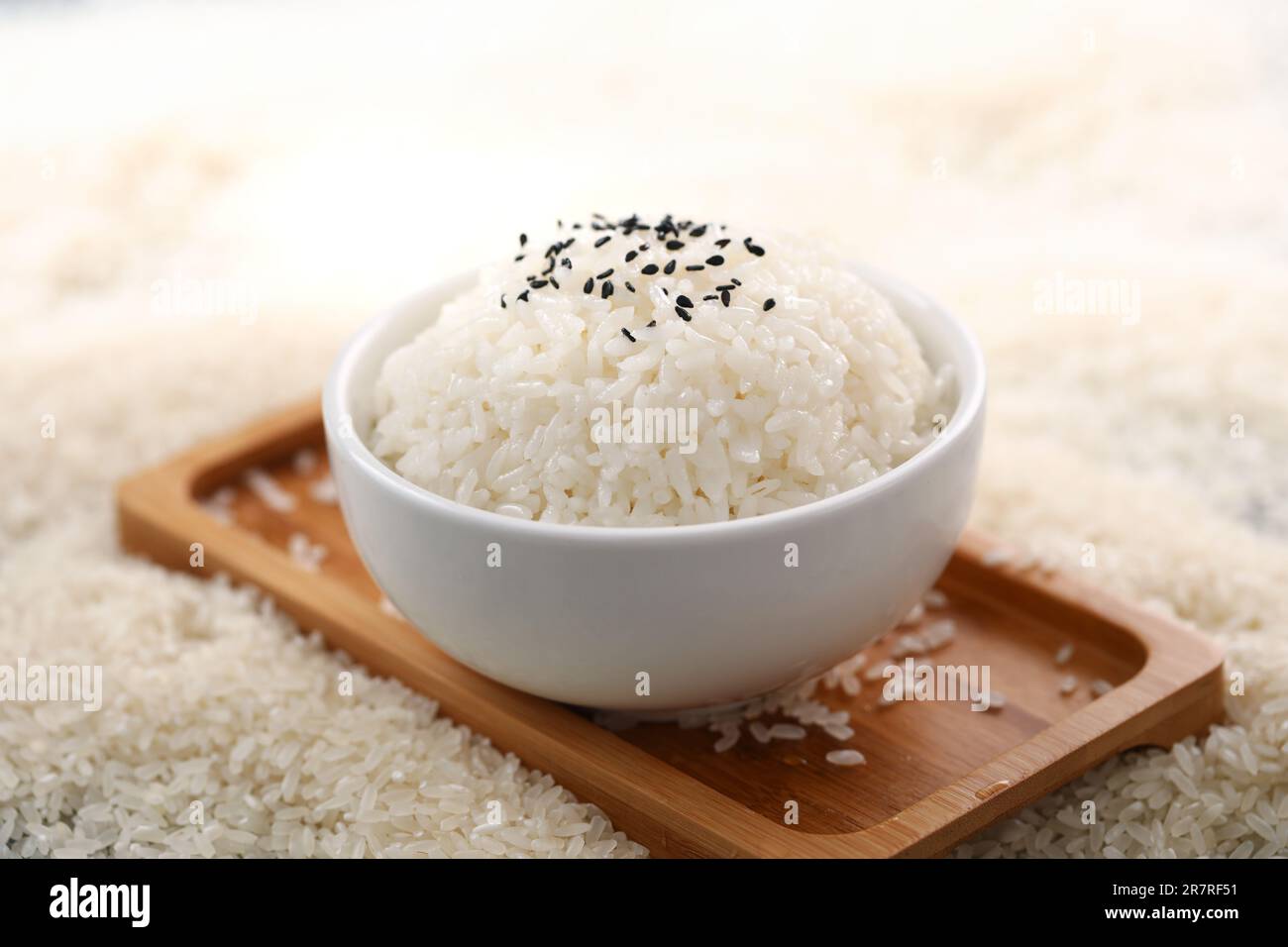 White rice in a bowl,Cook rice Stock Photo - Alamy